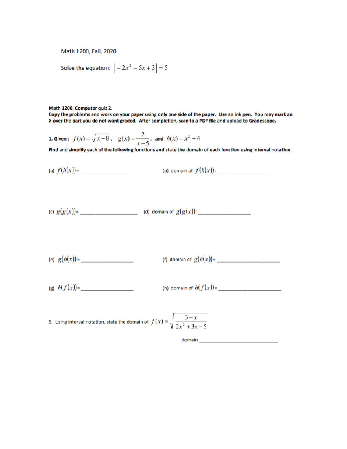 Calc 1 review - MATH1300 - Studocu