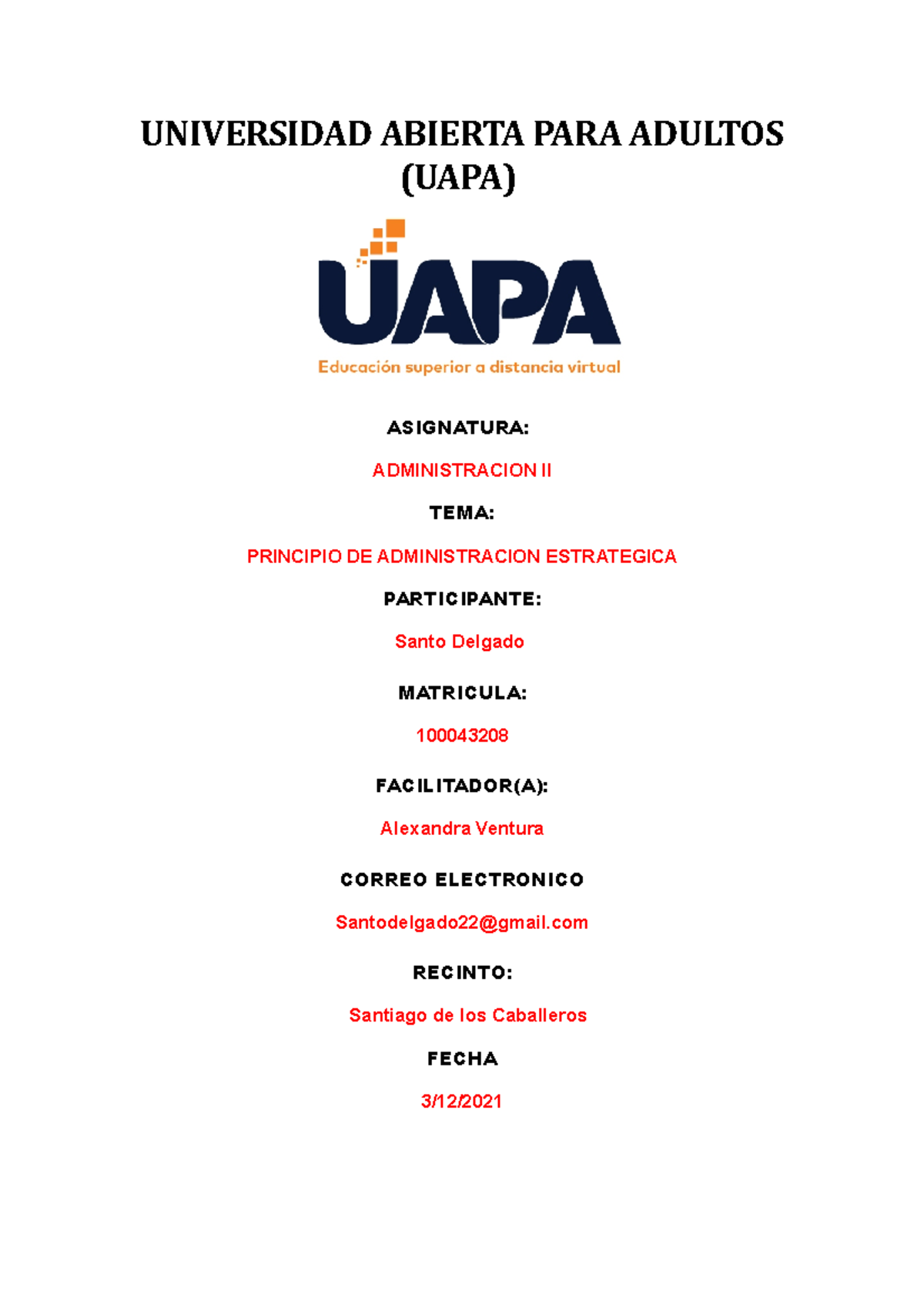 Universidad Abierta PARA Adultos - UNIVERSIDAD ABIERTA PARA ADULTOS ...