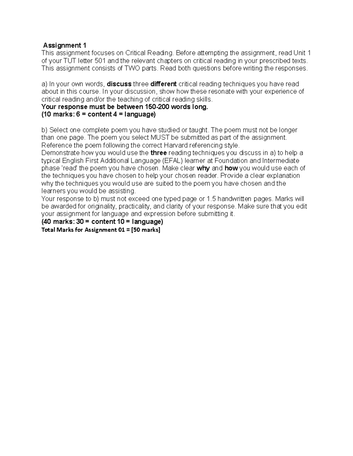 Assignment 1 Instructions - Assignment 1 This assignment focuses on ...