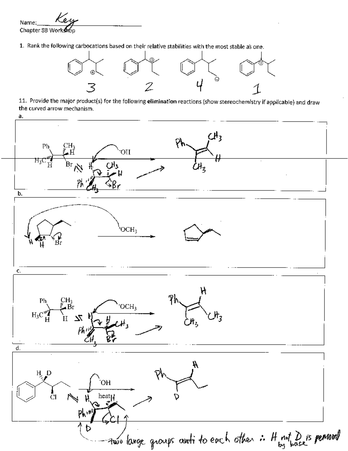 Workshop Chapt 8B keys - Name: f 1%? Chapter SB Work p 1. Rank the ...