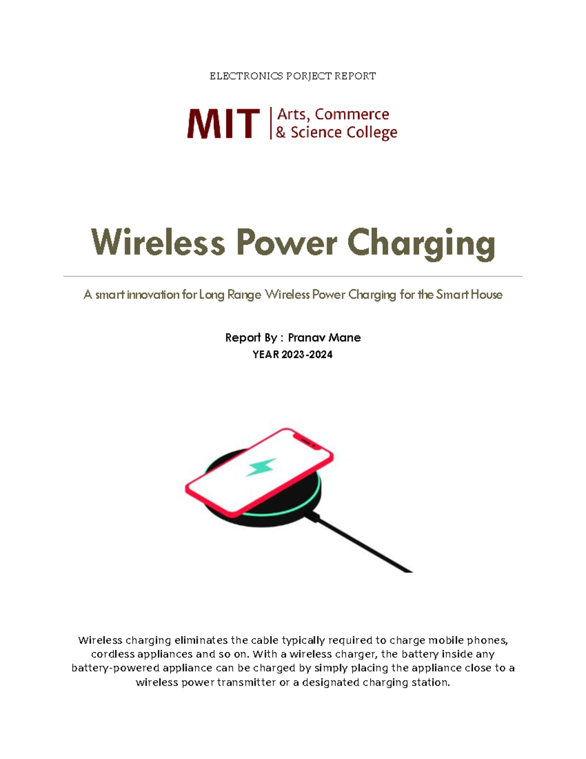 Wireless Power Charging - With a wireless charger, the battery inside ...
