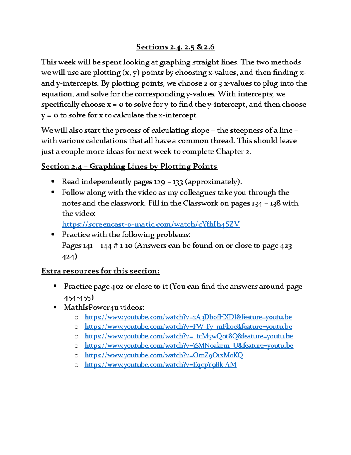 Sections 2 - math - Sections 2, 2 & 2. This week will be spent looking ...