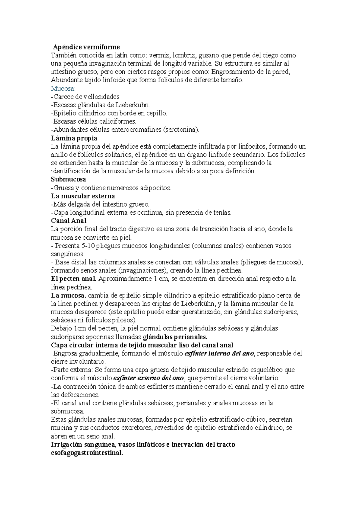 Histologia geneser Apéndice vermiforme - Apéndice vermiforme También ...
