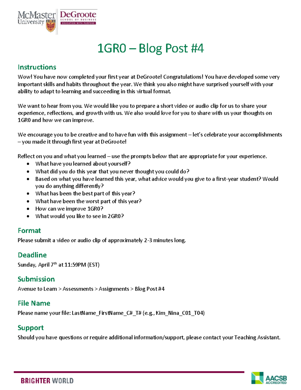 Blog Post #4 - Blog Post - 1GR0 – Blog Post # 4 Instructions Wow! You ...