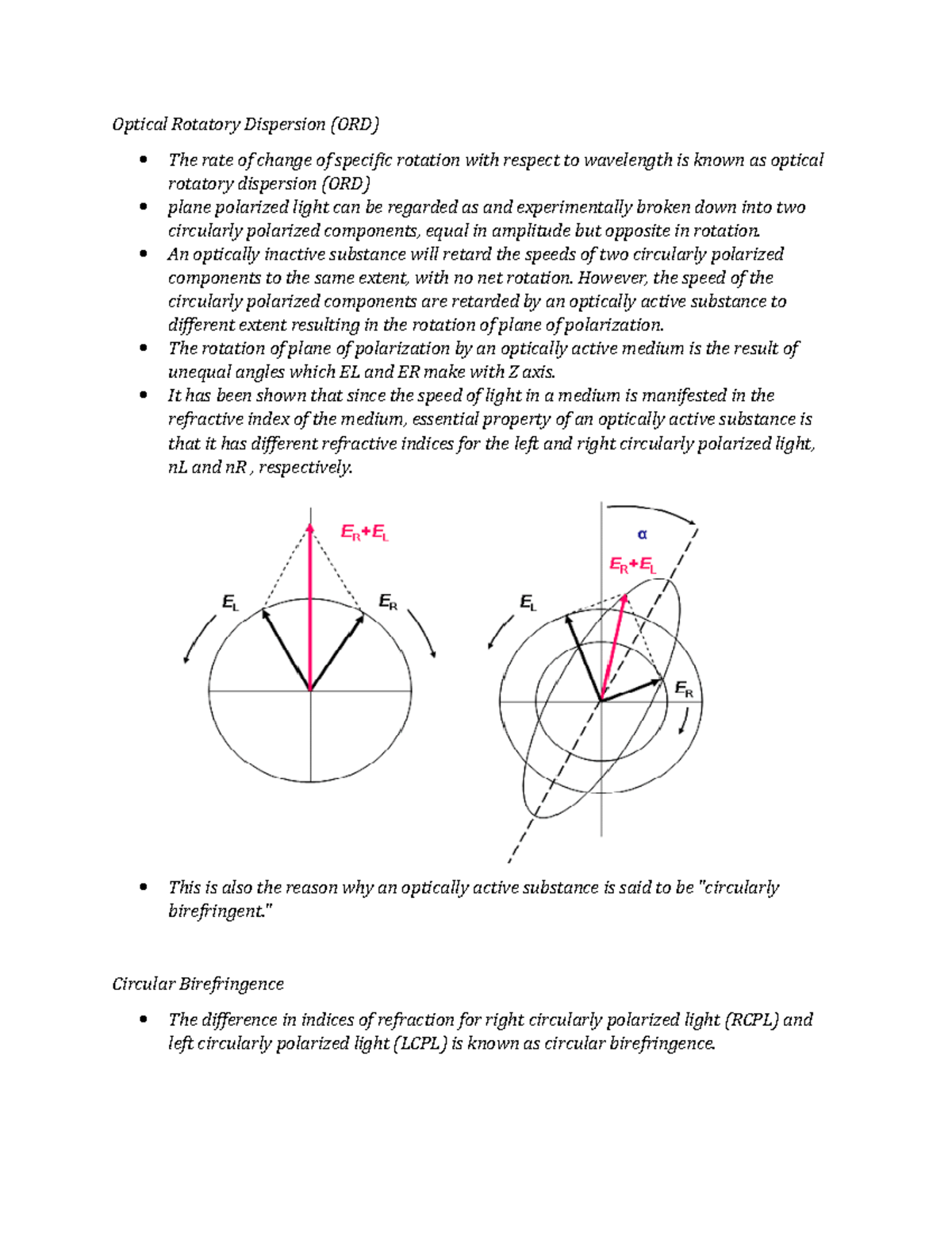 Optical Rotatory Dispersion - An optically inactive substance will ...