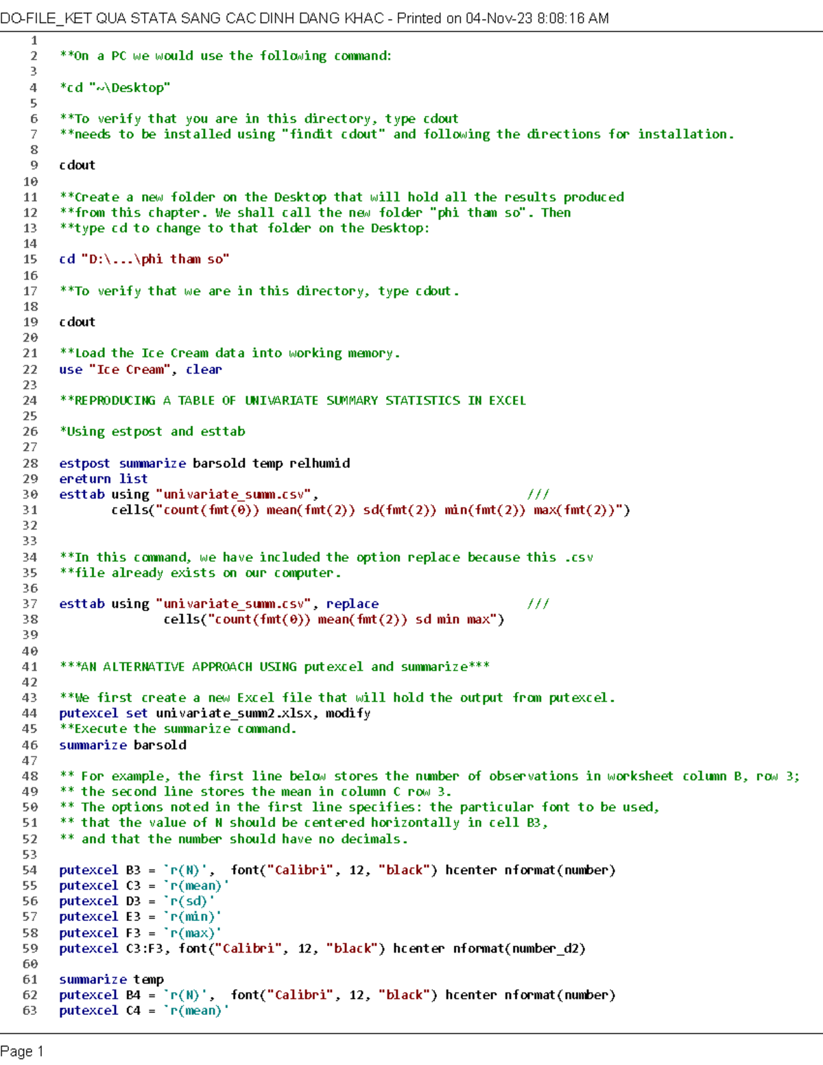 9. XUAT KET QUA SANG Nhieu DINH DANG - 1 2 **On a PC we would use the ...