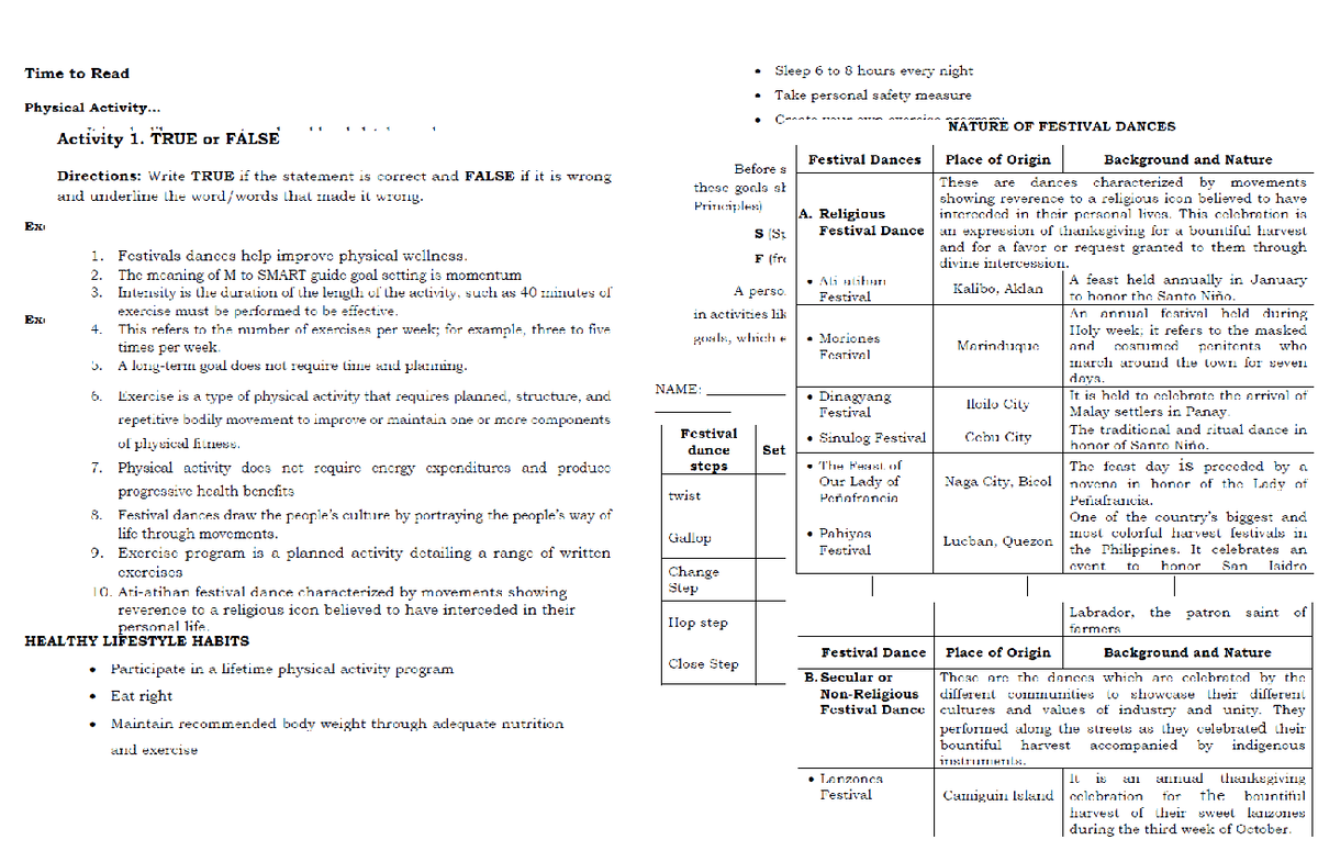 Pe7quarter 4 - A concise discussion on the topic. - physical education ...