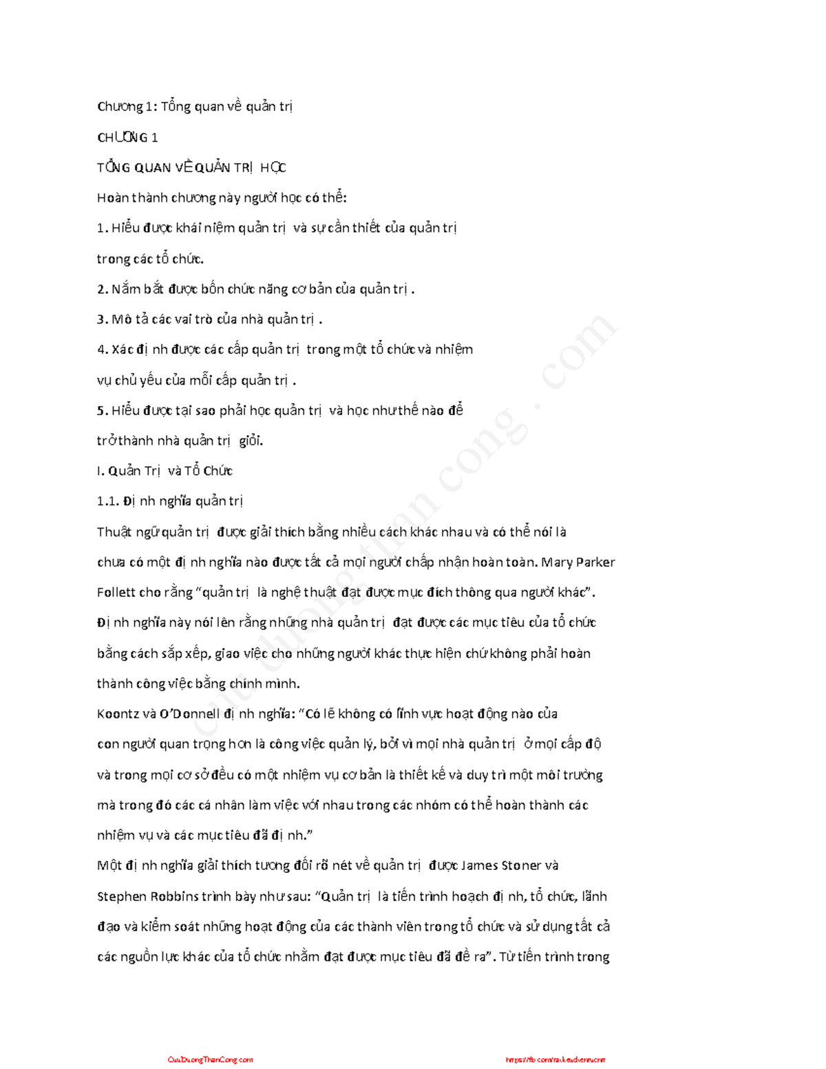 Giáo trình Quan-tri-hoc nguyen-phuong-mai quan-tri-hoc-tran-anh-tai - [cuuduongthancong - Chƣơng ...