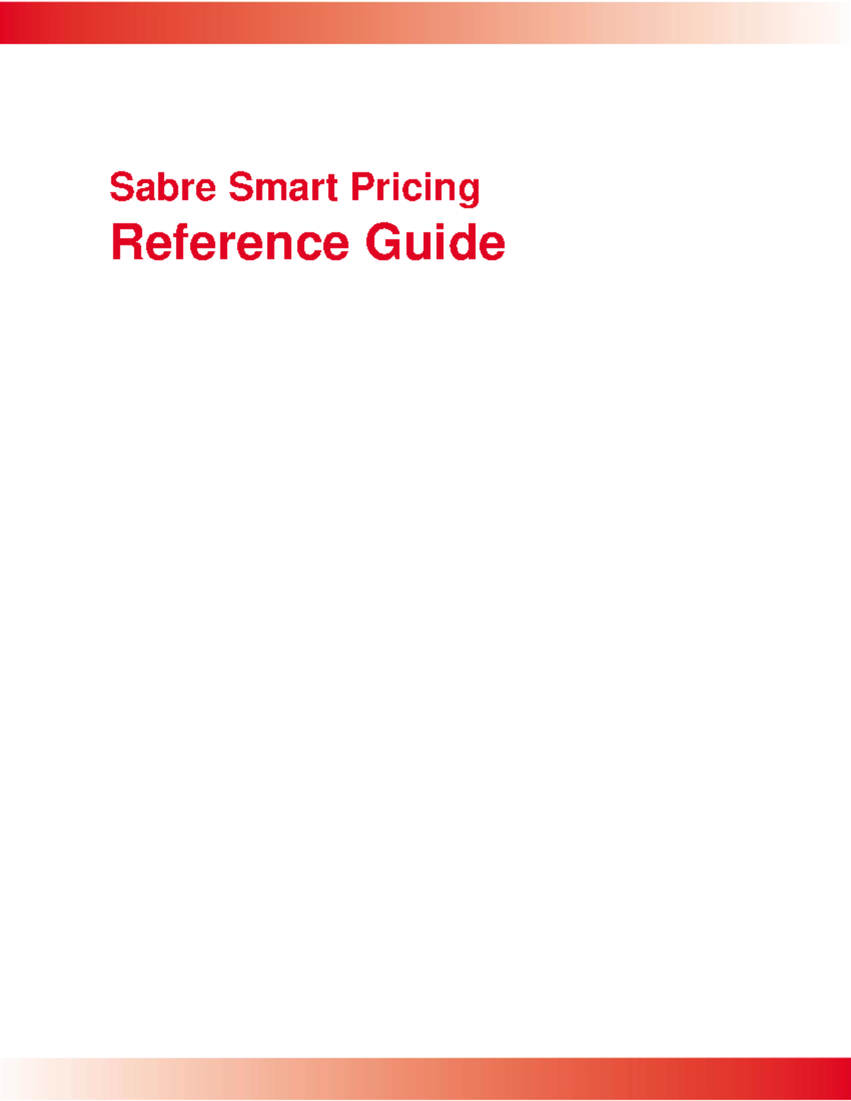 Sabre ET - Information on travel managem - Sabre Smart Pricing ...