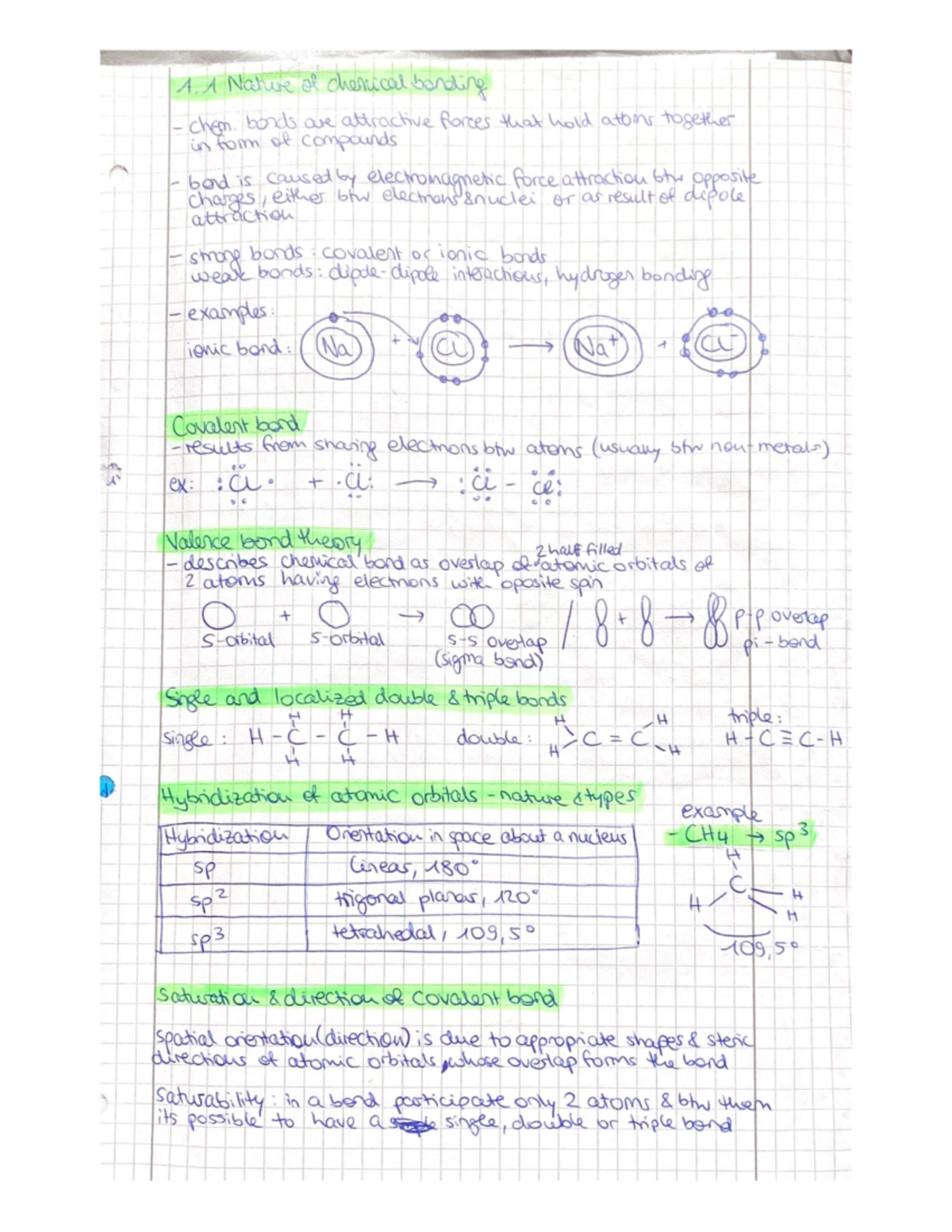 1 chemistry notes bonds - Studocu