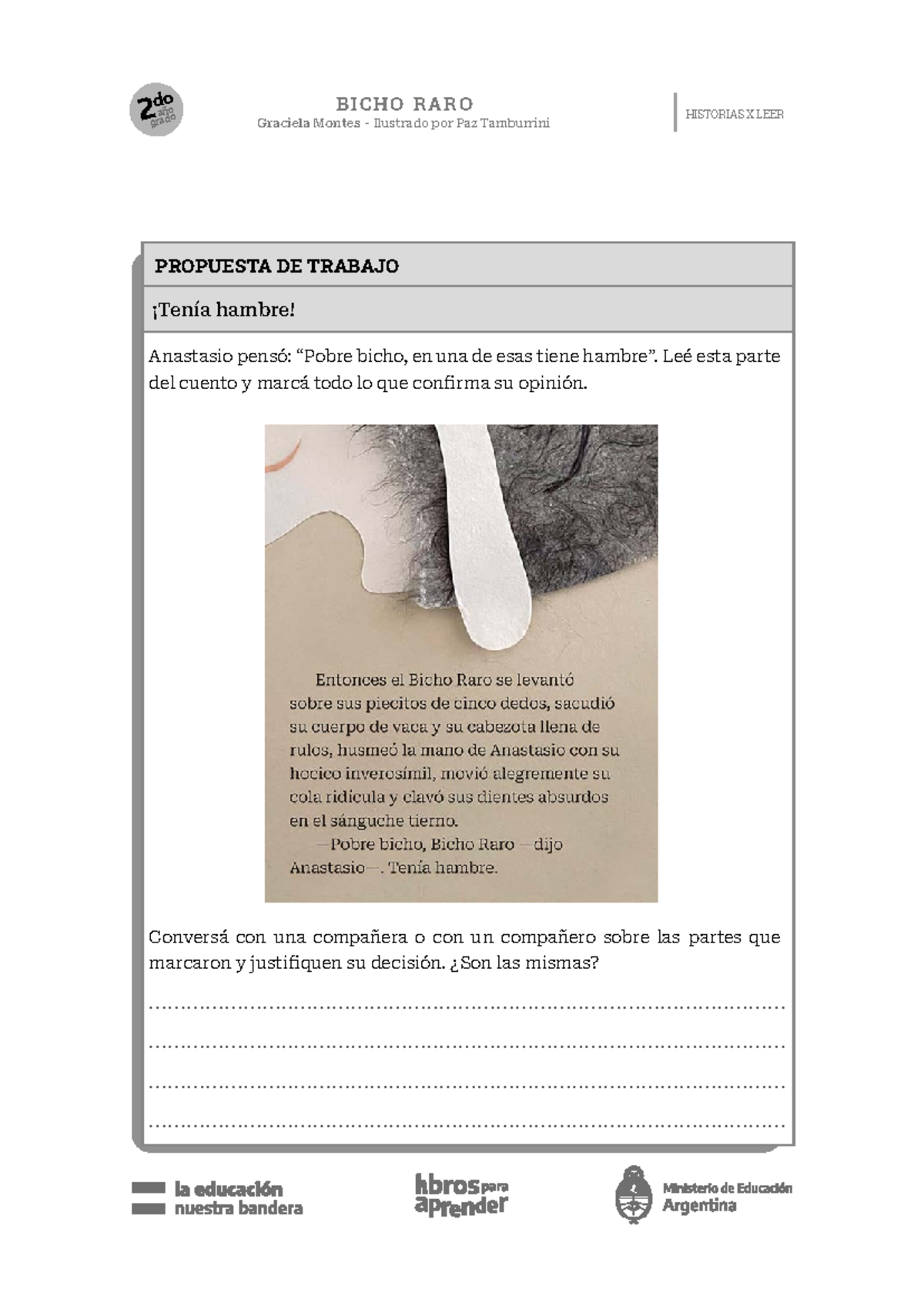 Bicho-raro-ficha-3 0 - copia - B I C H O R A R O Graciela Montes ...