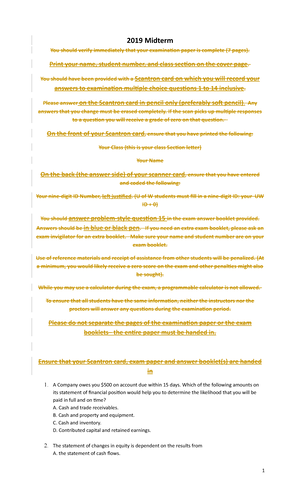 BU275 Cheat Sheet Midterm 1 - Decision Analysis – Payoff Tables Steps in the Management Science ...
