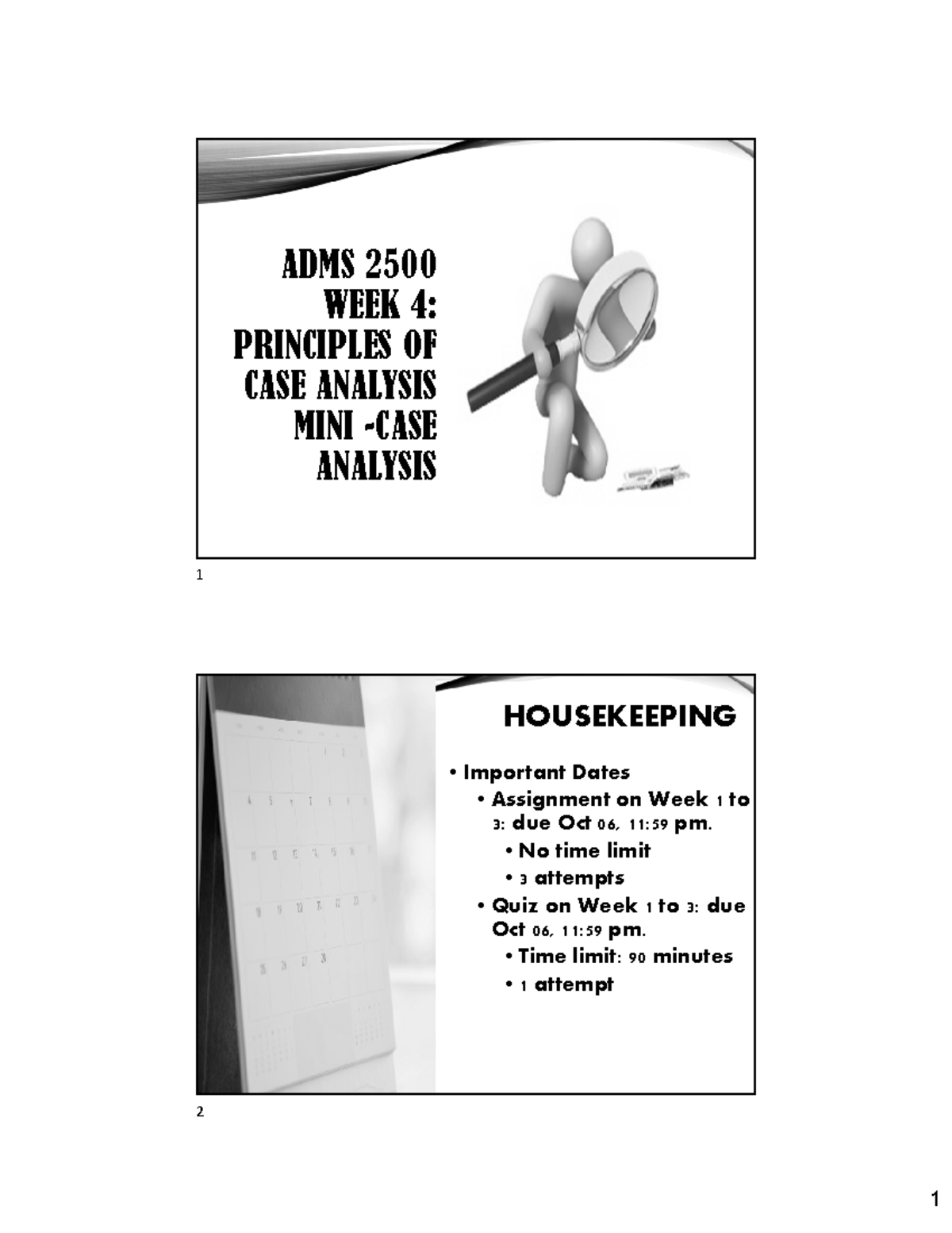 Week 4 Mini Case (Mary Brian and Sam) TN SV BW - ADMS 2500 WEEK 4: PRINCIPLES OF CASE ANALYSIS ...