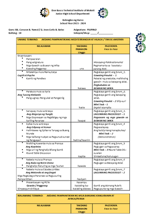 COT2 DLP Baduya - indigenous people - DETAILED LESSON PLAN (DLP) DLP No ...
