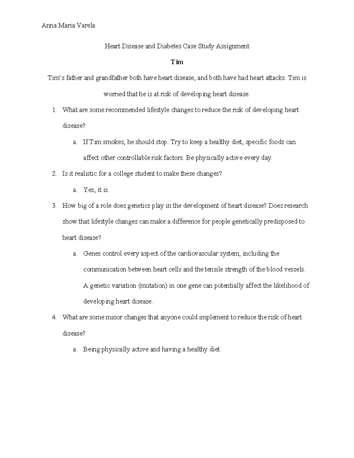 10.6 Heart Disease and Diabetes Case Study Assignment - Anna Maria ...