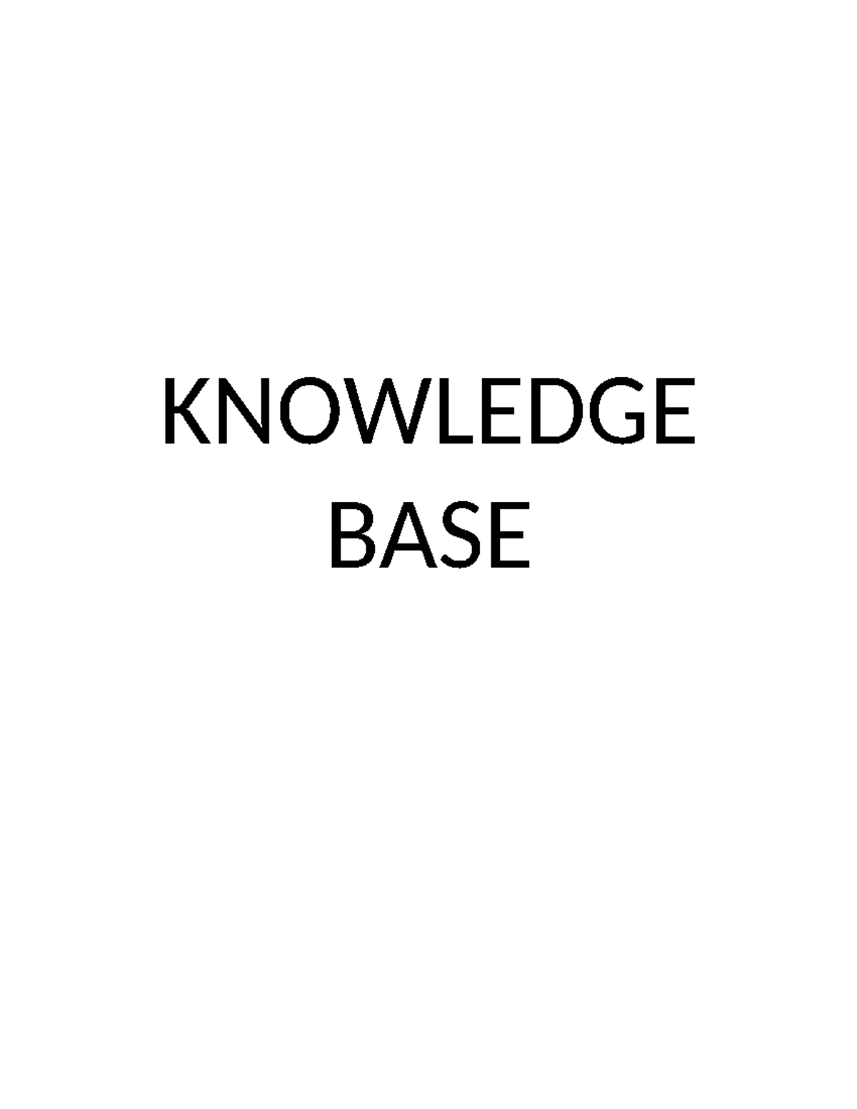 2. NEW Knowledge BASE - KNOWLEDGE BASE PROCEDURES ####### Compensation ...