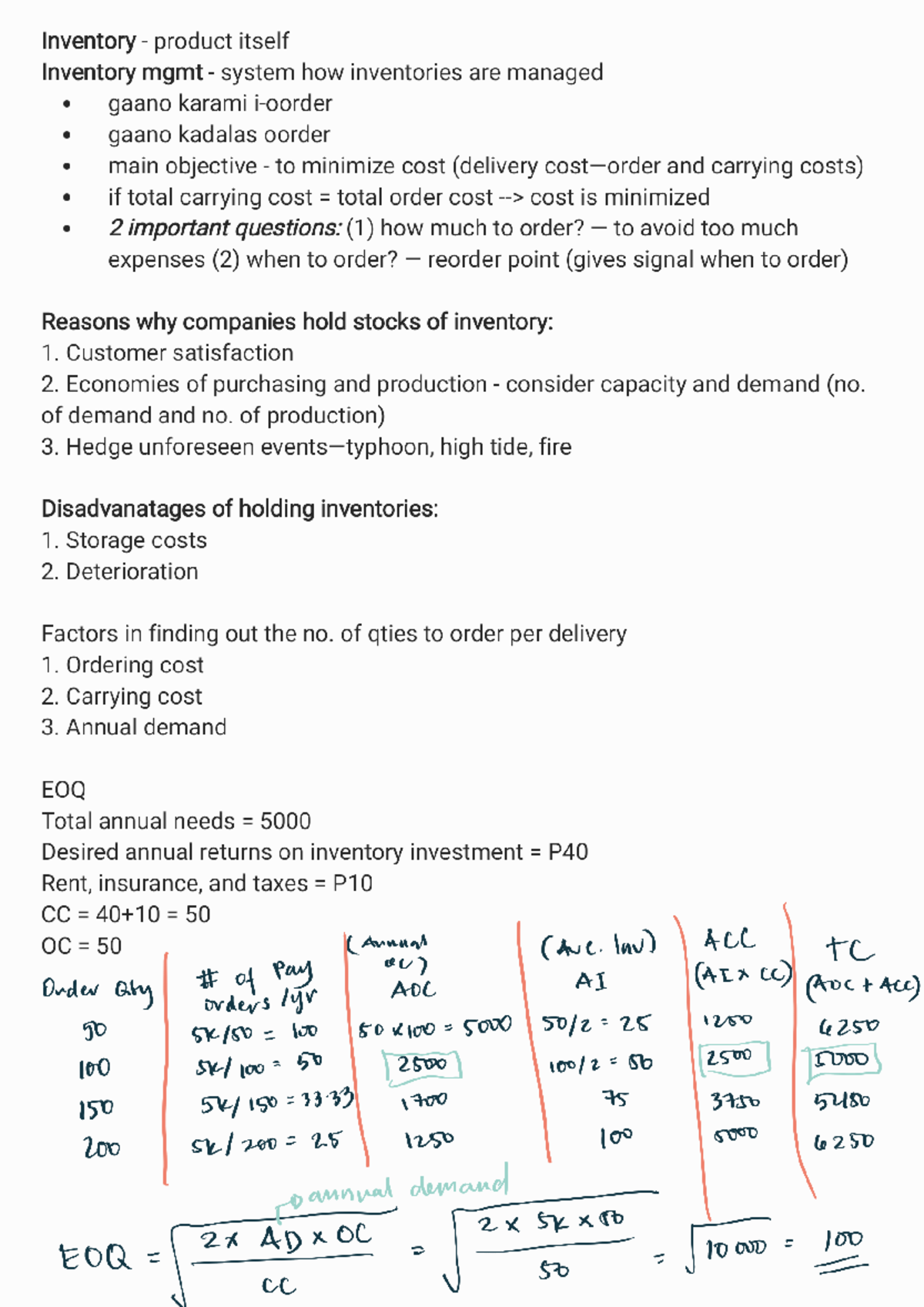 BM 42 240109 141950 - Business Math Inventory Management Notes ...