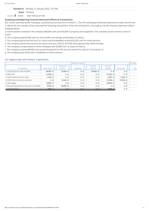 Module 2 Homework - Financial Statements and Closing Entries - Studocu
