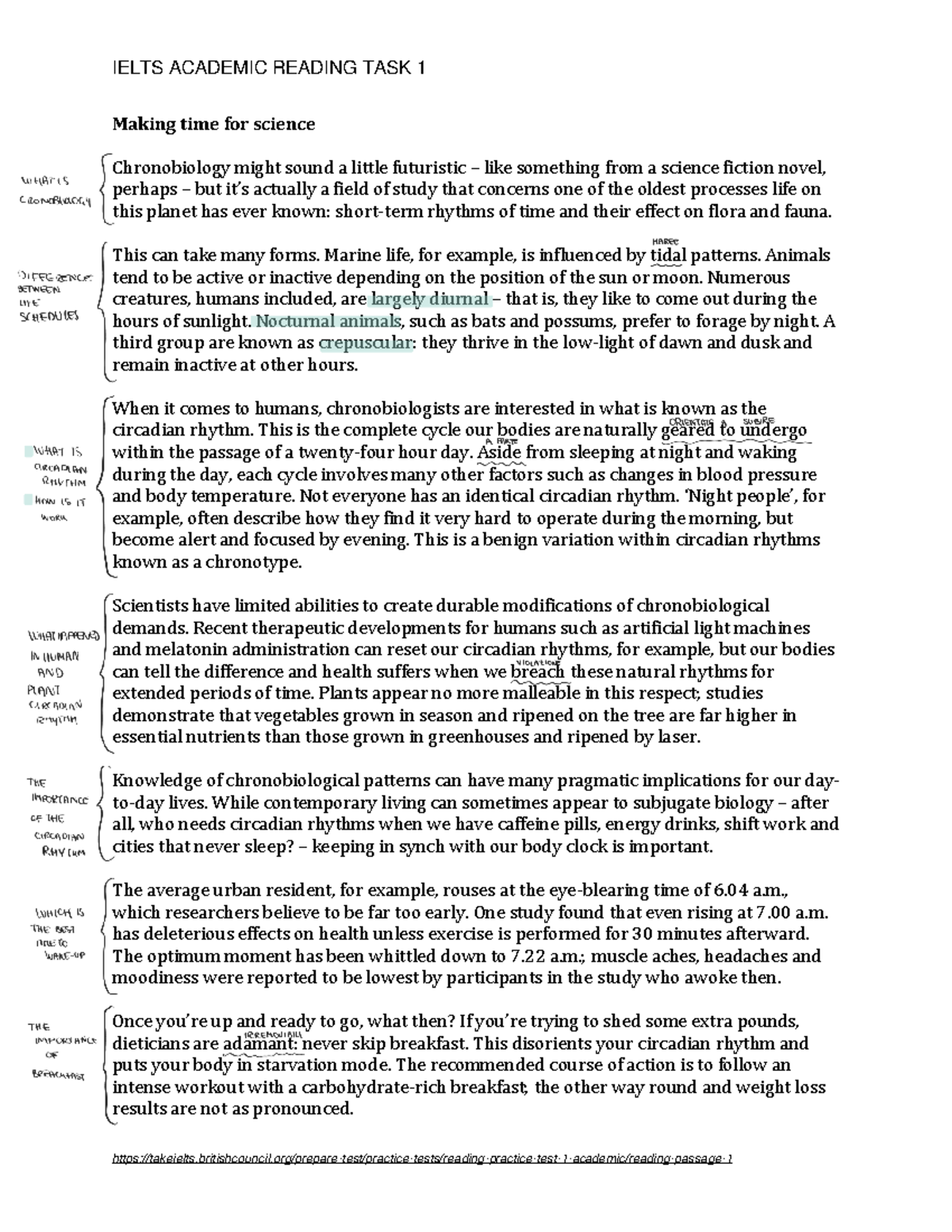 Ielts Academic Reading TASK DONE - IELTS ACADEMIC READING TASK 1 - Studocu