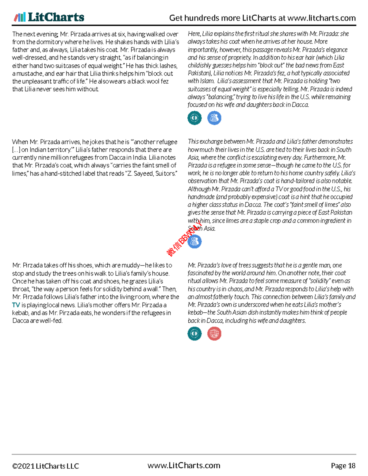 When-Mr-Pirzada-Came-to-Dine-Lit Chart 18 - The next evening, Mr ...