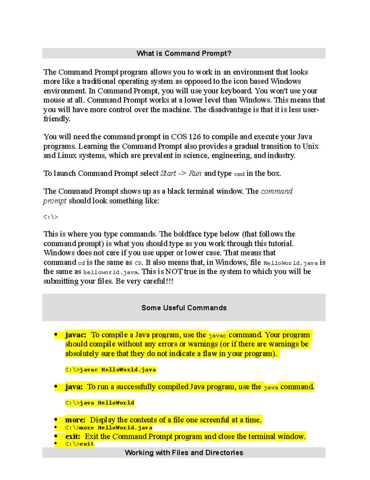 What is Command Prompt - Beginner Word PRACTICALS - What is Command ...