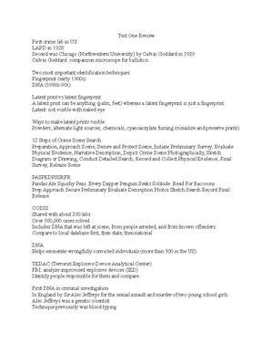 Forensics Overview - Forensics Overview FBI Lab in Quantico, Virginia ...