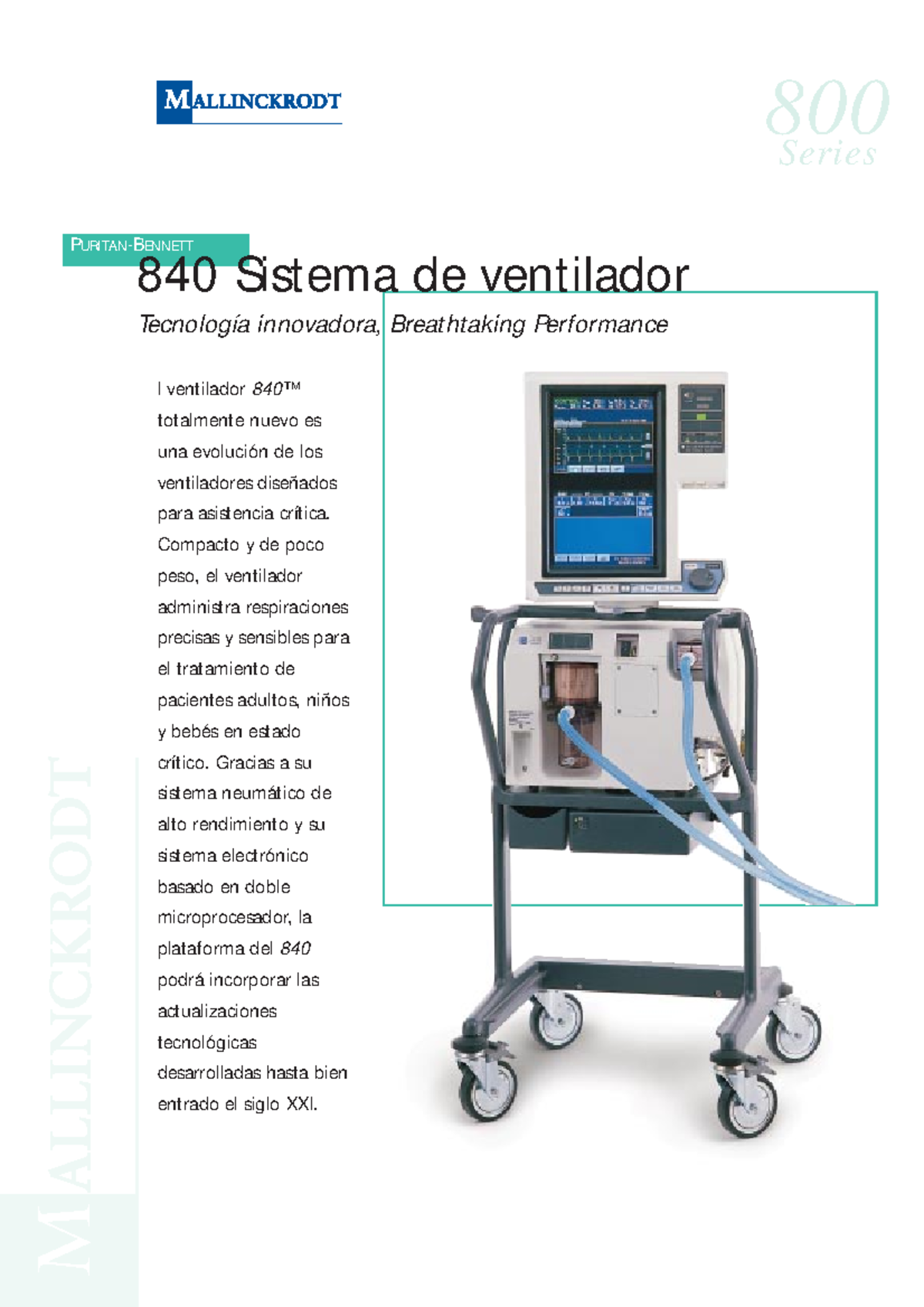 Puritan-Bennett-840 - trabajo - l ventilador 840 ™ totalmente nuevo es ...