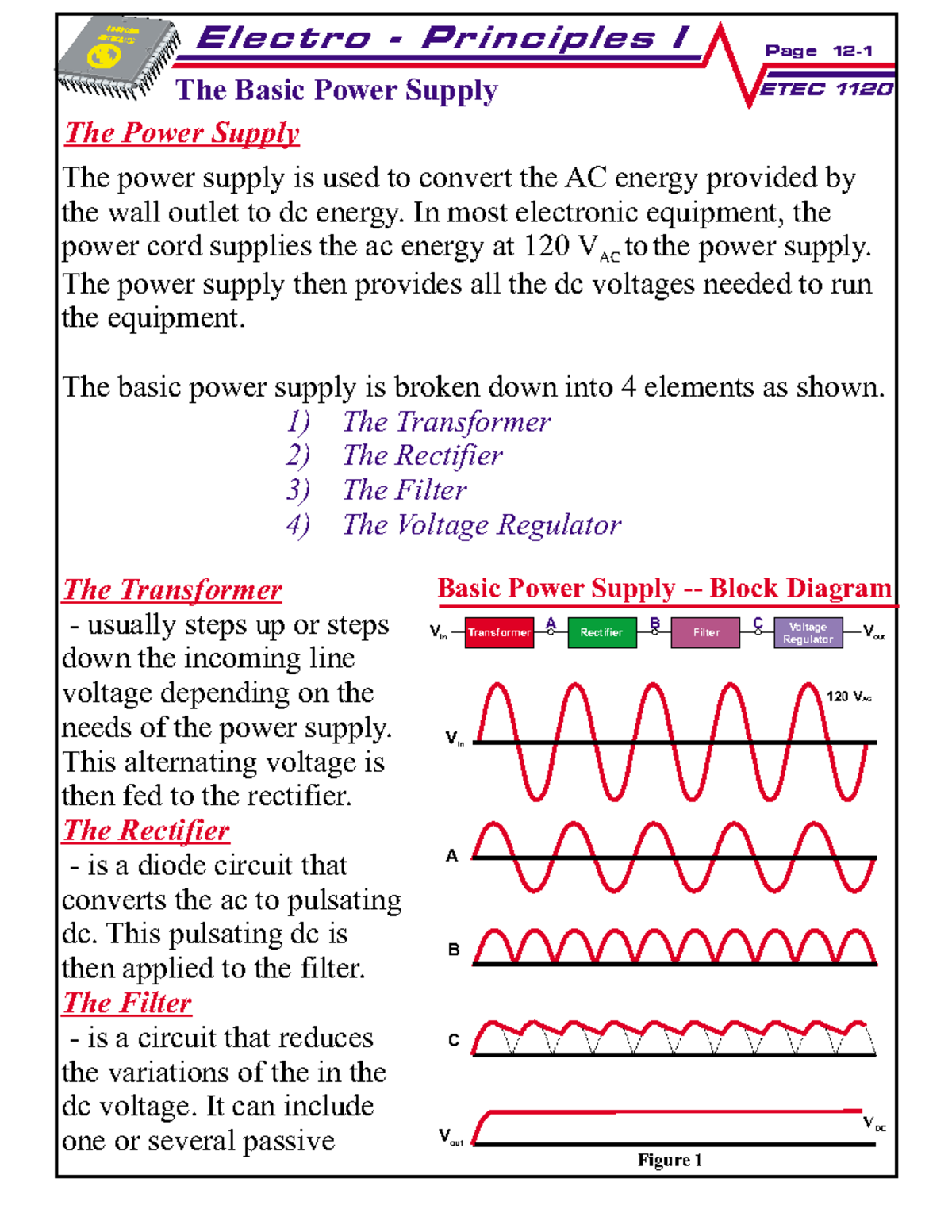 Rectifier - working,types,application - Electro - Principles I Page The ...