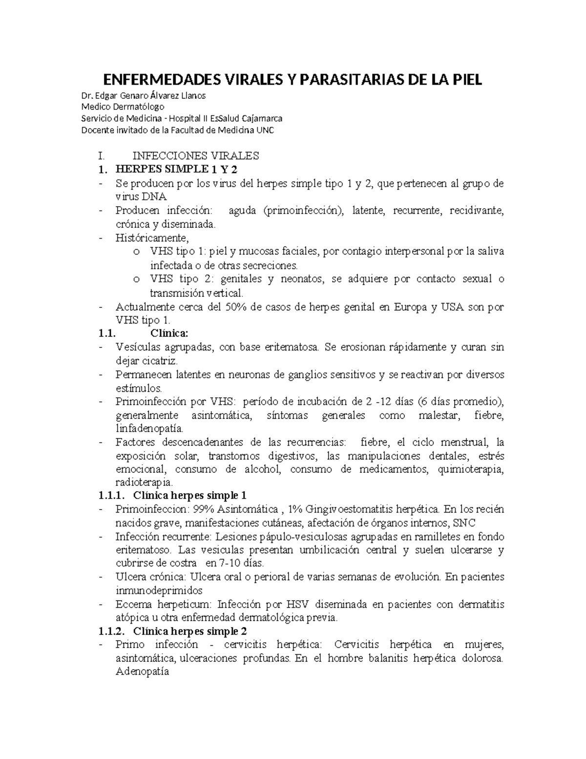 Enfermedades Virales Y Parasitarias DE LA PIEL - ENFERMEDADES VIRALES Y PARASITARIAS DE LA PIEL ...