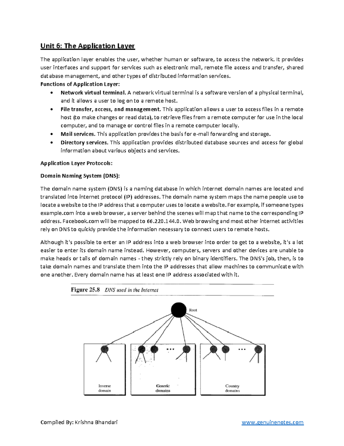 Unit 6 The Application Layer Unit 6 The Application Layer The Application Layer Enables The 9847