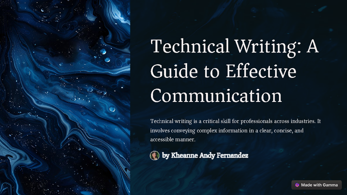 Language of technical writing final - Technical Writing: A Guide to ...