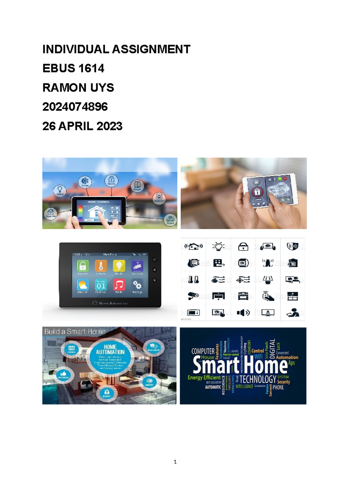 Individual Assignment EBUS 1614 - INDIVIDUAL ASSIGNMENT EBUS 1614 RAMON ...