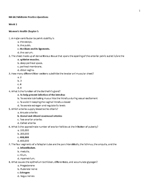 Midterm NR 602 Peds - study guide - NR-602 - Chamberlain University ...