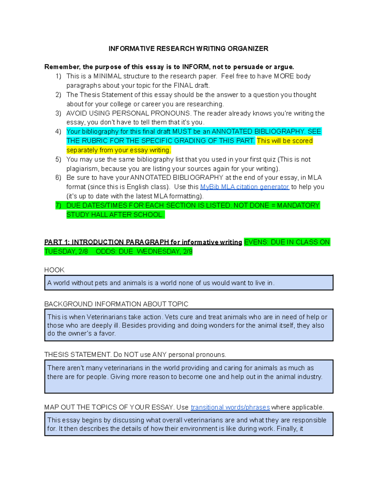 S138-Aeris Janelle Isla - 10th Grade Informative Writing organizer ...