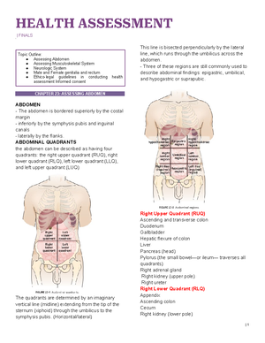 NCM 101 Lecture (midterm) - NCM 101 HEALTH ASSESSMENT (Lecture) IV ...