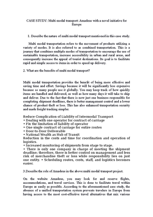 TRAM - An interesting Case study - Traveling has been an ongoing ...