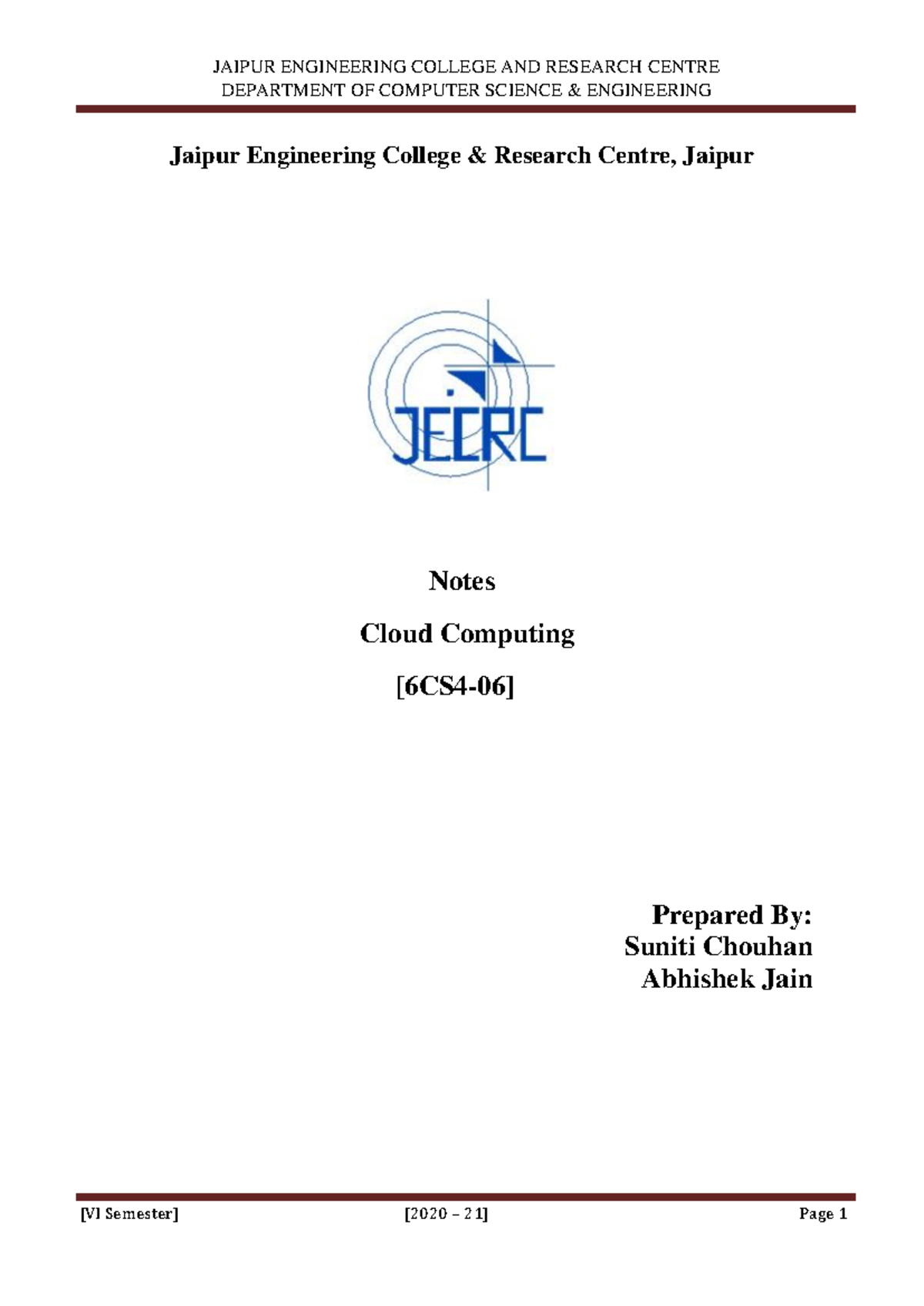 Unit III - DOCUMENT - ####### DEPARTMENT OF COMPUTER SCIENCE ...