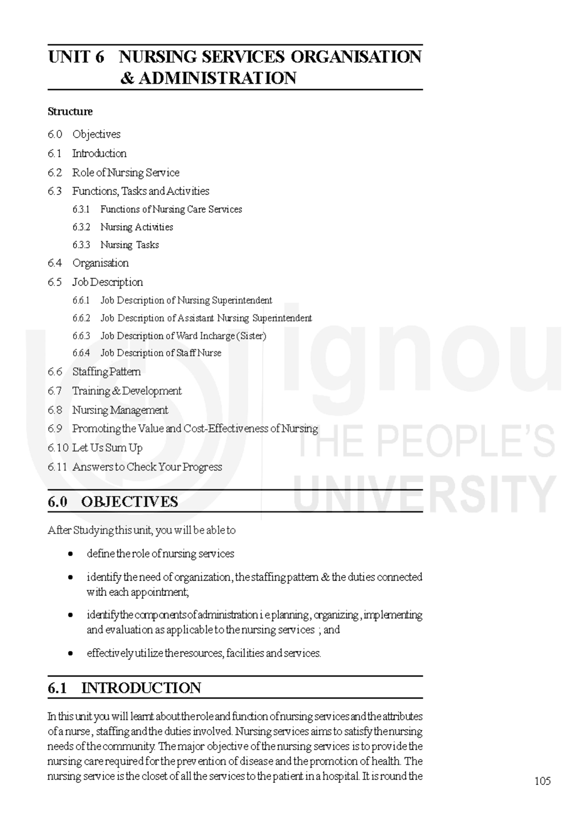 Unit-6 - Wonderful notes - Inpatient Services and UNIT 6 NURSING ...