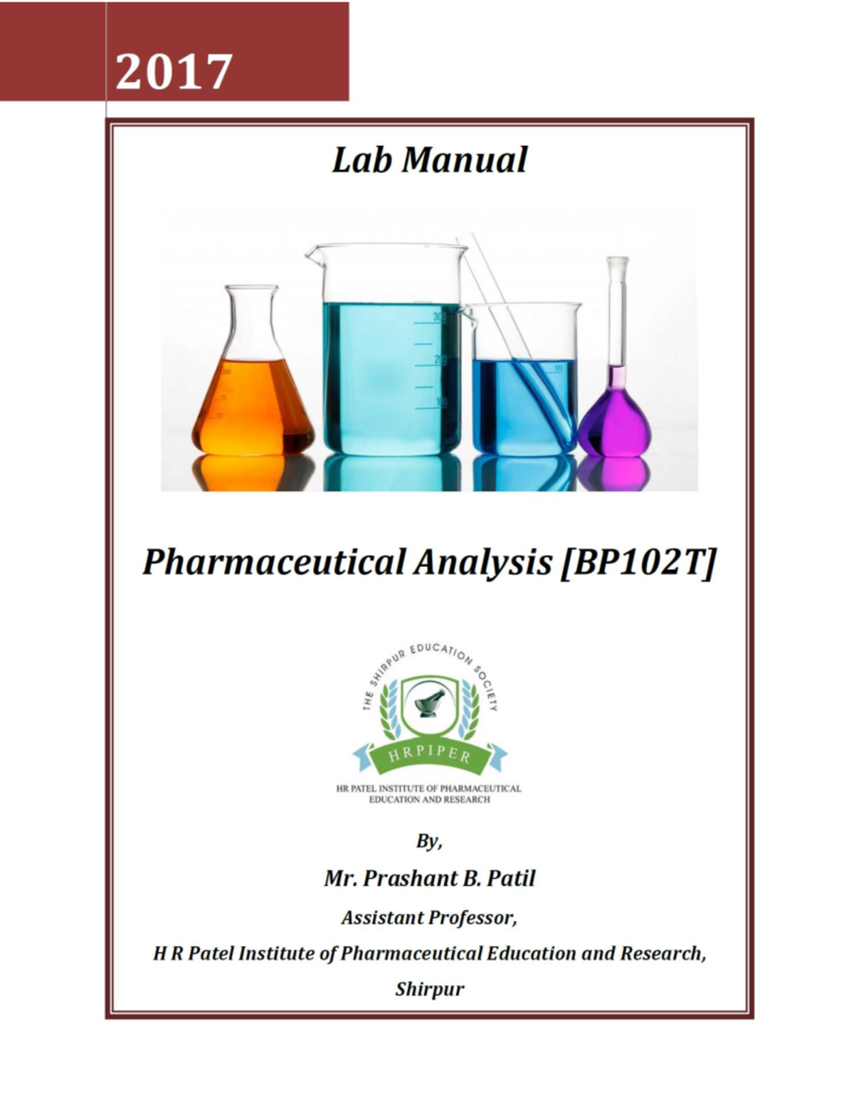 Pharmaceutical analysis I - Experiment No: 3 Aim: To perform limit test ...