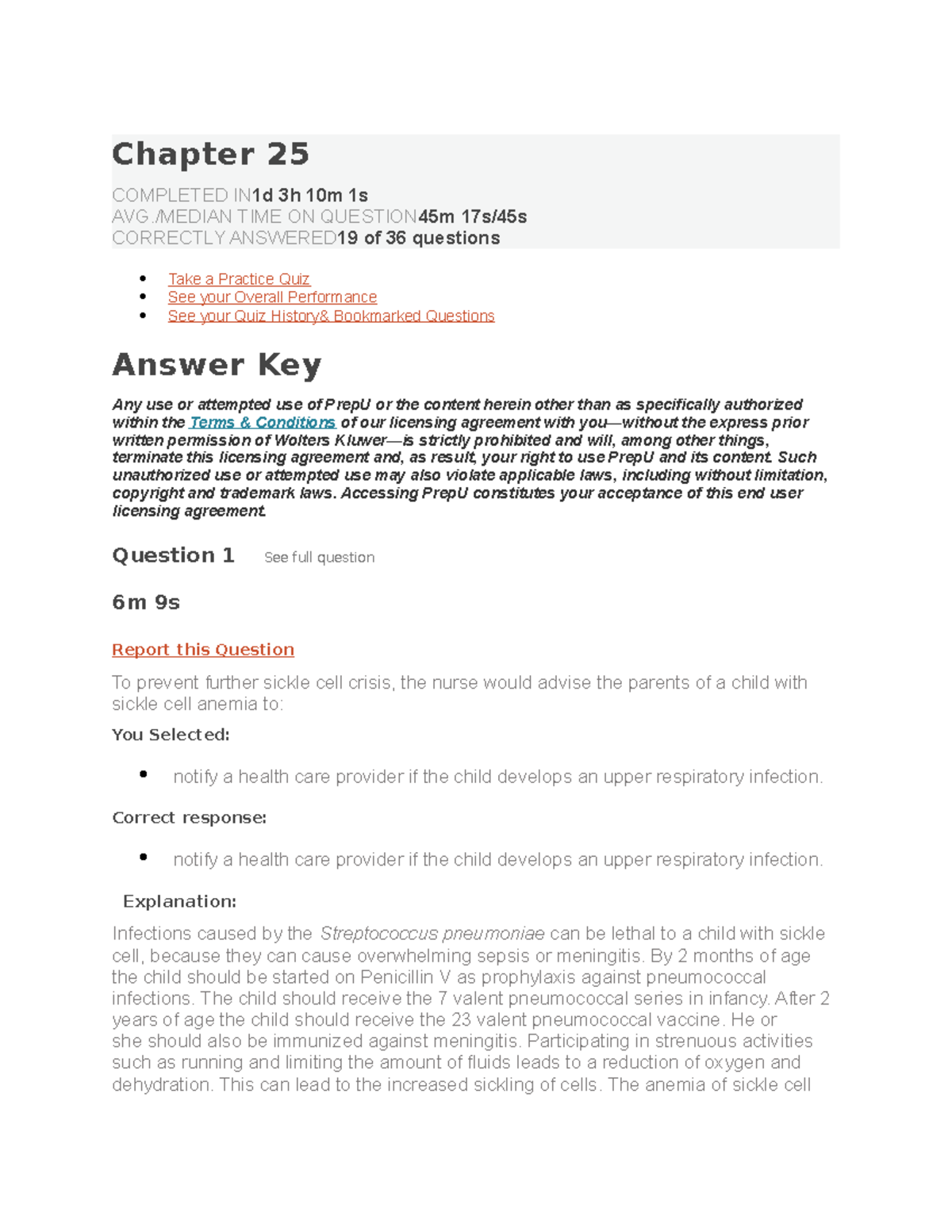 PREP U-Chapter 25 Hemetalogical - Chapter 25 COMPLETED IN1d 3h 10m 1s ...