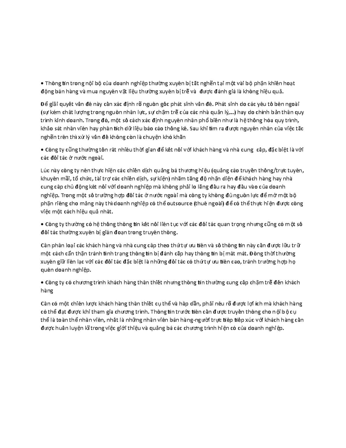 Dicussion 1 - bt hệ thống thuế việt nam - Thông tn trong n i bộ ộ c a doanh nghi p thủ ệ ường ...