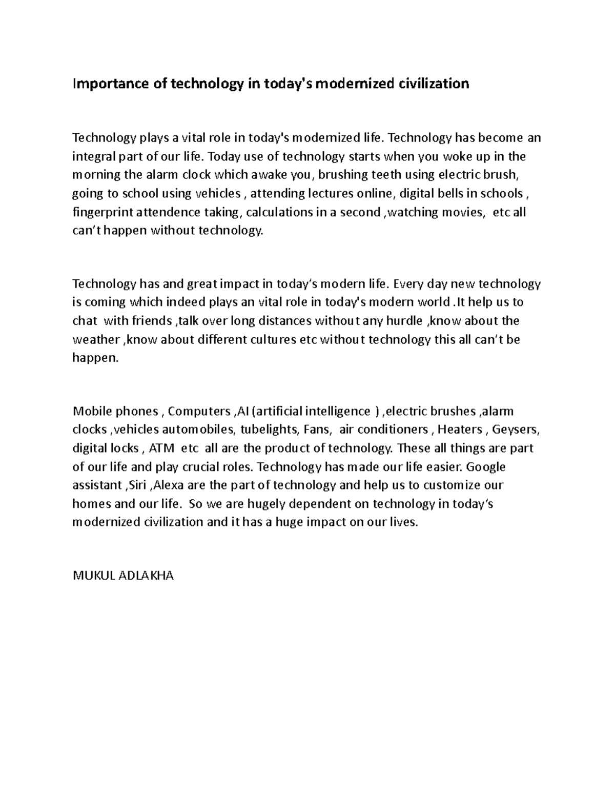 Importance of tech - ALL INFO ABOUT TECH - Importance of technology in ...