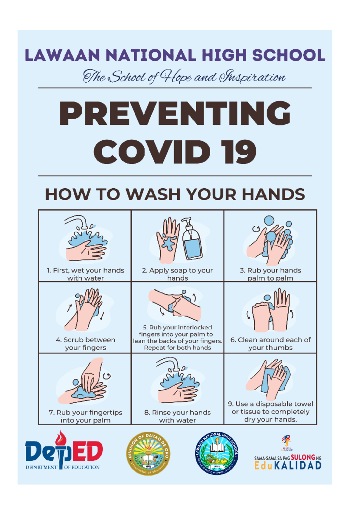 Hand Washing Tarp - Bachelor of Secondary Education - Studocu