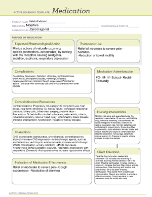 ATI Medication Hydrocodone (Vicodin) - ACTIVE LEARNING TEMPLATES ...