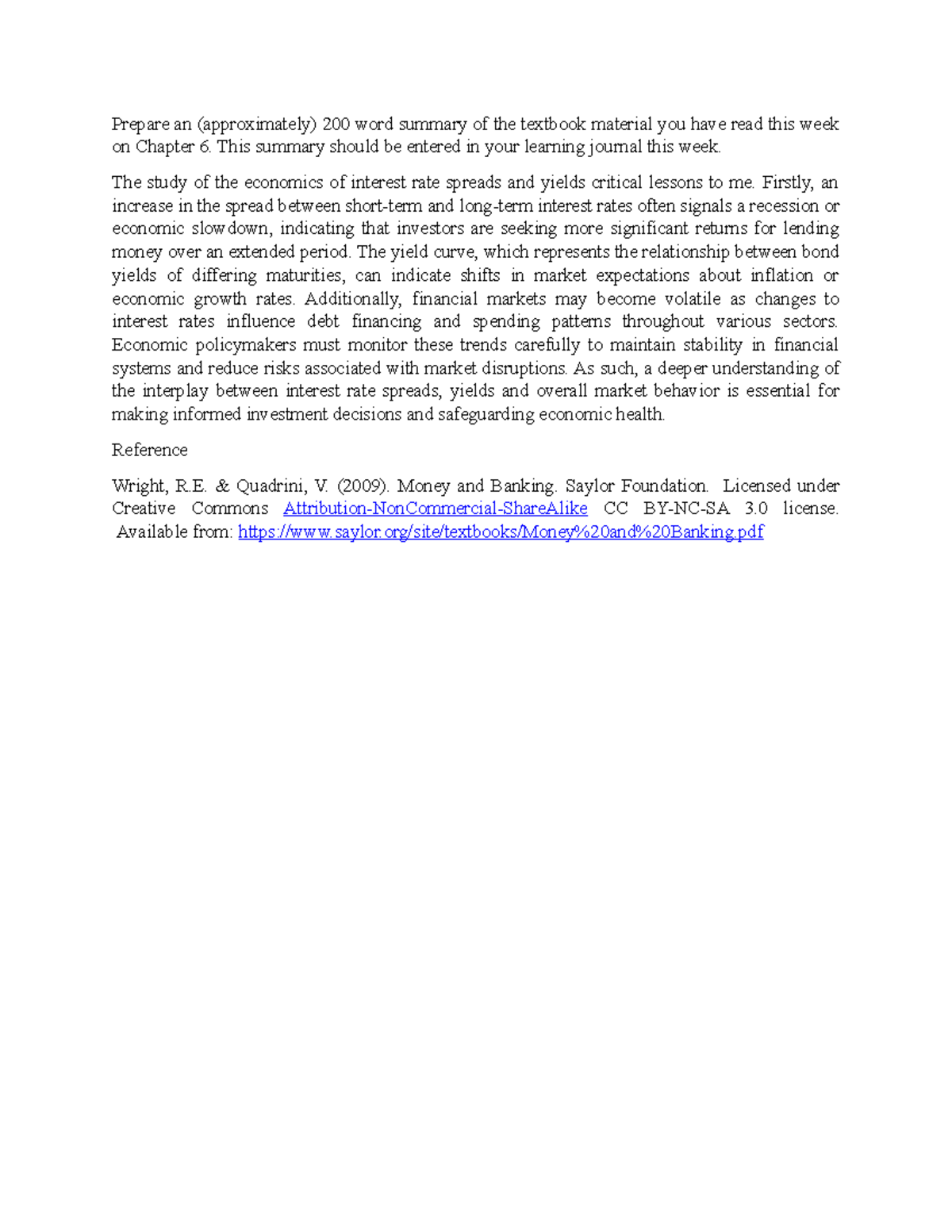 Unit 2 Learning Journal - Prepare an (approximately) 200 word summary ...