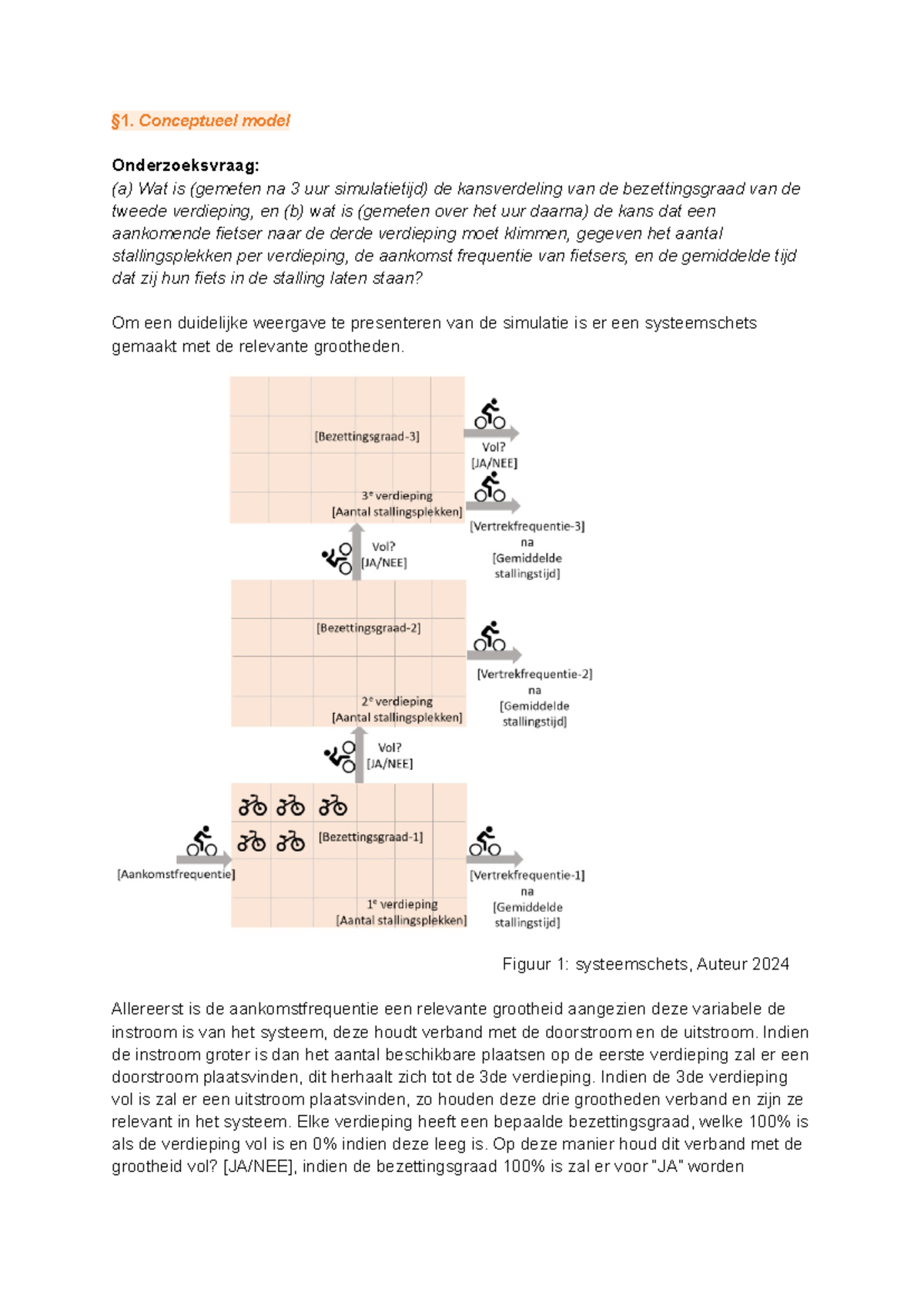 §1. Conceptueel model - zieke huts - §1. Conceptueel model Onderzoeksvraag: (a) Wat is (gemeten ...