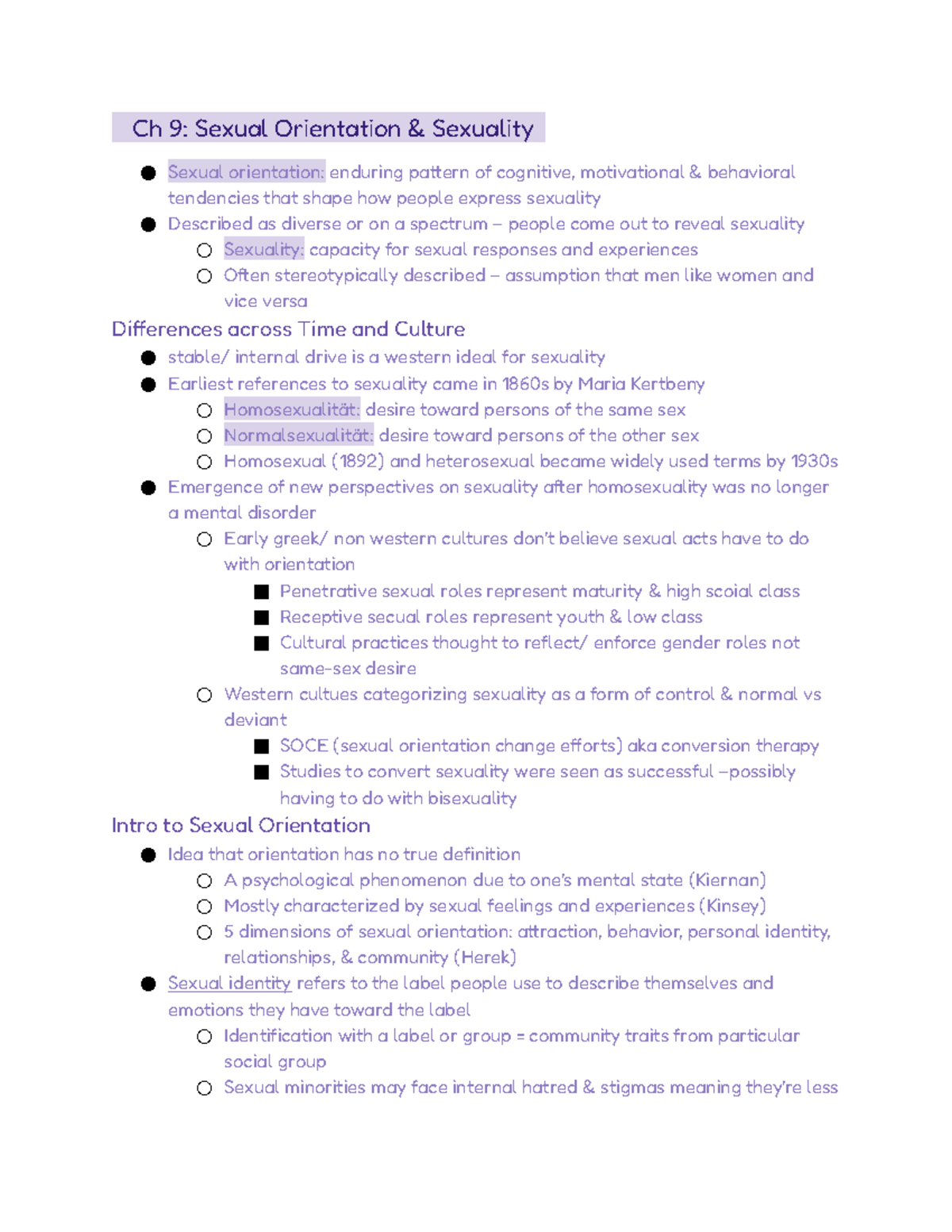 Psychology of Gender chapter 9 - ... 9: Sexual Orientation & Sexuality ...