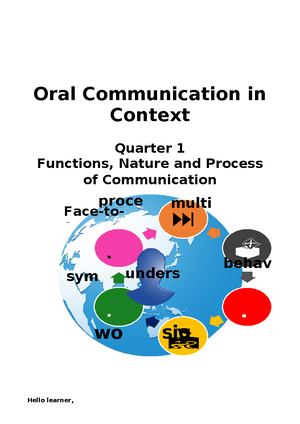 Types of Speeches Notes - Types of Speeches Welcome to the Oral ...