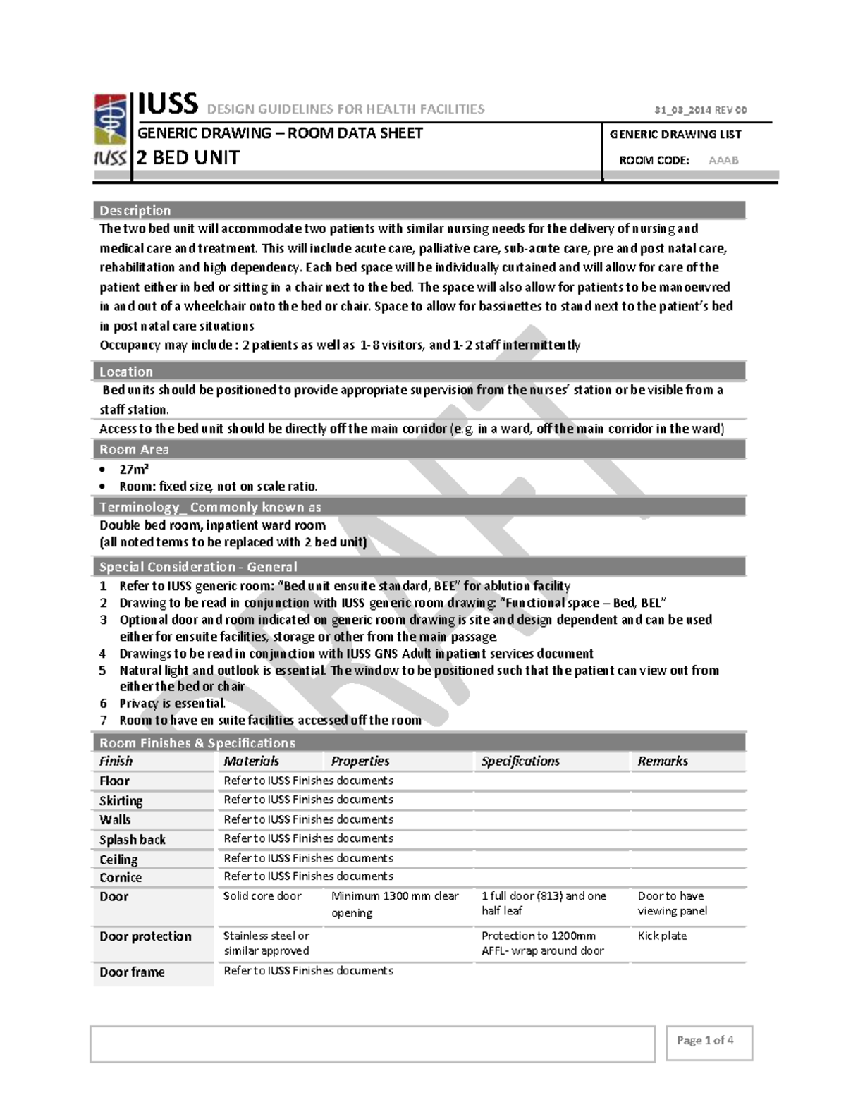 D03 - IUSS-generic-drawing-set-including-cover-sheet-03 2014 - IUSS DESIGN GUIDELINES FOR HEALTH ...