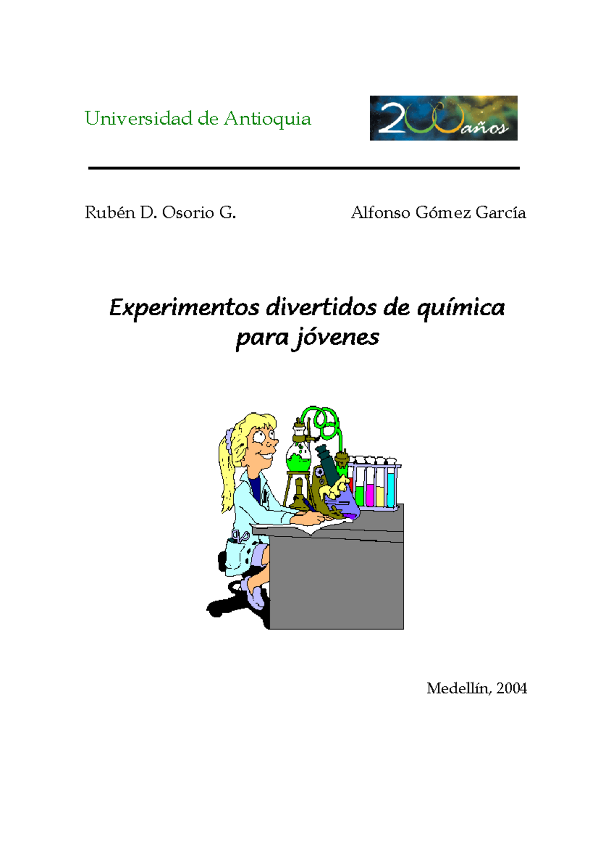 Libro de experimentos quimicos para jove - Universidad de Antioquia ...